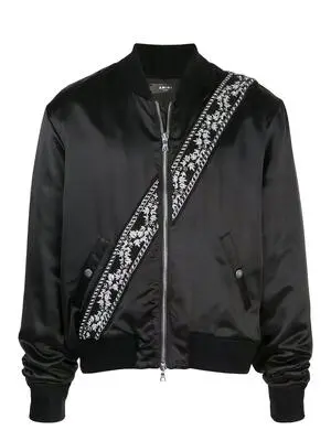 AMIRI AMIRI Contrast Stripe Bomber Jacket