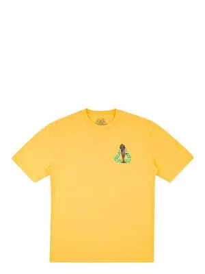 PALACE Rolls P3 Logo-print T-shirt - Yellow