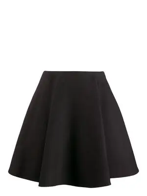 Valentino Garavani Flounced Crepe Skirt - Black