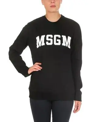 MSGM Logo-print Sweater - Black