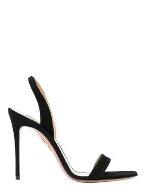 AQUAZZURA So Nude 105mm Sandals - Black