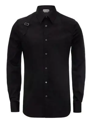 Alexander McQueen Buckle-detail Shirt - Black