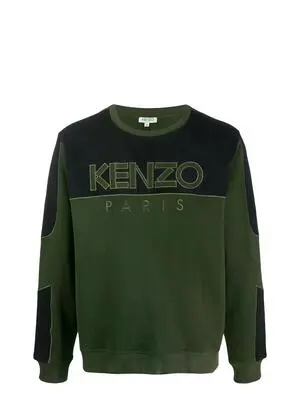 Kenzo Mesh Panel Sweatshirt - Green