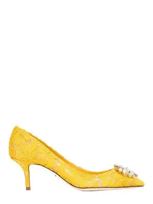 Dolce & Gabbana Belluci 60mm Lace Pumps - Yellow