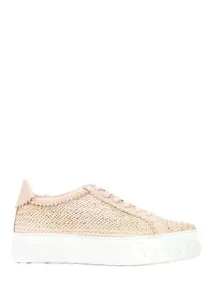 Casadei Woven Low-top Sneakers - Pink