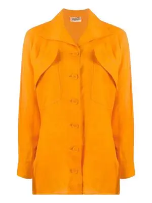 Hermès Oversized Pockets Shirt - Orange