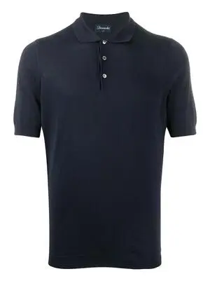 DRUMOHR Plain Short-sleeved Polo Shirt