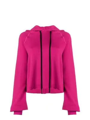 BEN TAVERNITI UNRAVEL PROJECT Ripped Detail Hoodie - Pink