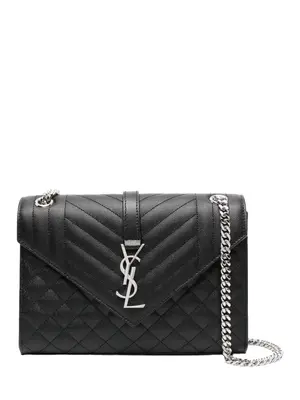 Saint Laurent Medium Envelope Shoulder Bag - Black