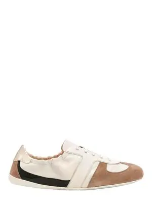TOD'S Colour-block Leather Sneakers - Neutrals