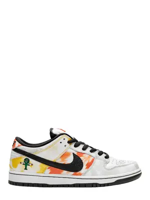 Nike Sb Dunk Low Tie-dye Rayguns Sneakers - White