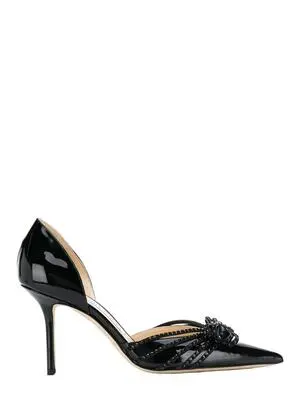 JIMMY CHOO Kaitence 85mm Bow Detail Pumps - Black