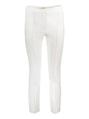 Adam Lippes Cropped Stovepipe Trousers - White