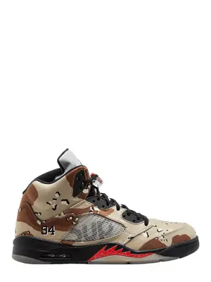 JORDAN Air 5 Retro Supreme Camo Sneakers - Neutrals