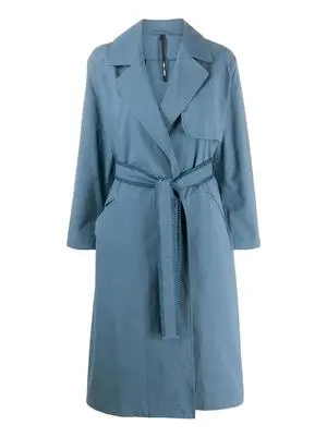 SARA LANZI Long Sleeve Belted Trench Coat