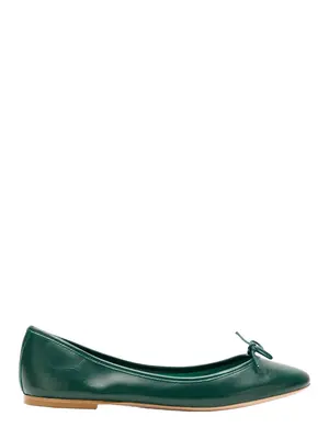 STUDIO CHOFAKIAN Sarita Leather Flats - Green