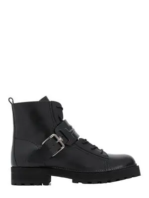 TOD'S Buckled Strap Boots - Black