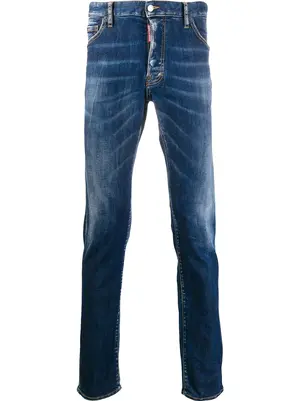 Dsquared2 Slim Faded Jeans - Blue