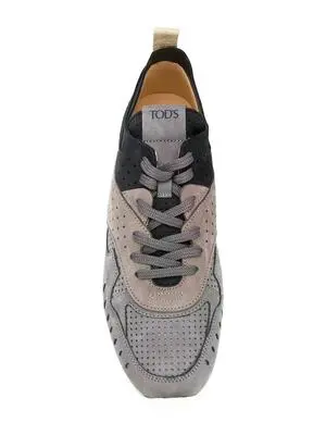 TOD'S Paneled Low-top Sneakers - Grey