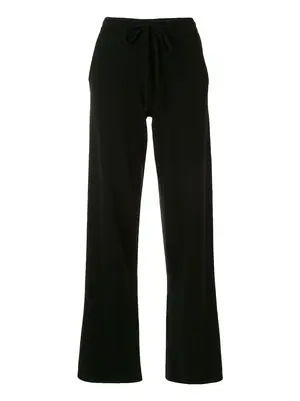Chinti & Parker Wide Leg Track Pants - Black