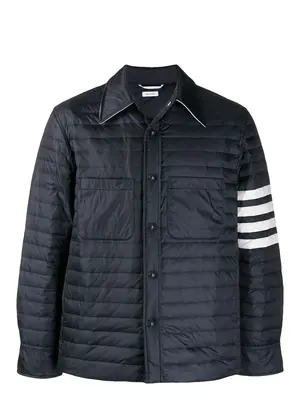 Thom Browne Quilted Shirt Jacket - Blue