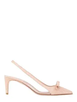 Red Valentino Sandie Glitter Slingback Pumps - Neutrals