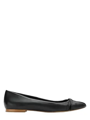 STUDIO CHOFAKIAN Leather Ballerinas - Black