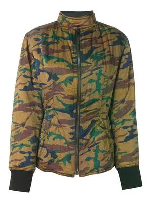 JEAN PAUL GAULTIER Camouflage Padded Jacket - Green