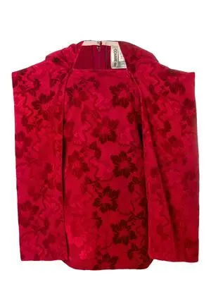 Comme Des Garçons 1996 Jacquard Blouse - Red