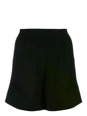 Rick Owens High-waisted Wide Leg Shorts - Black