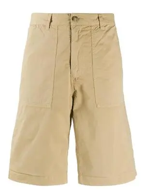Woolrich Beige Cotton Contrast Hem Shorts - Neutrals