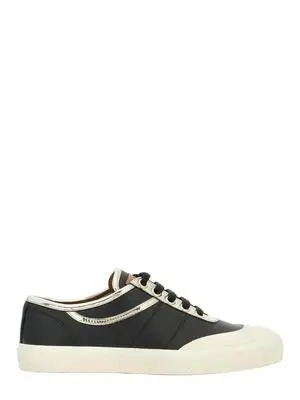 Bally Leather Low Top Sneakers - Black
