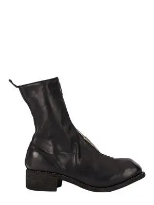 GUIDI Front Zip Ankle Boots