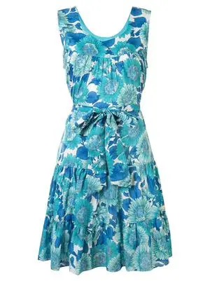 BAMBAH Bambah Floral Print Tiered Dress