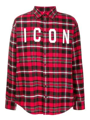 Dsquared2 Icon Plaid Shirt - Red