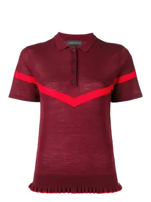 Cashmere In Love Knitted Polo Shirt - Red