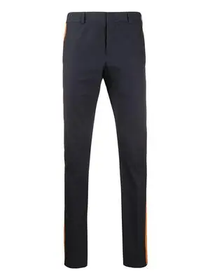 Valentino Garavani Contrast Panel Trousers - Blue