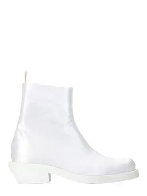 MAISON MARGIELA Satin Ankle Boots - White