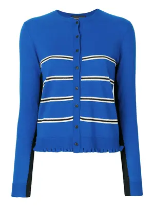 Cashmere In Love Capucine Cropped Cardigan - Blue