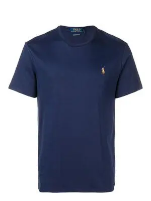 Polo Ralph Lauren Embroidered-logo T-shirt Blue