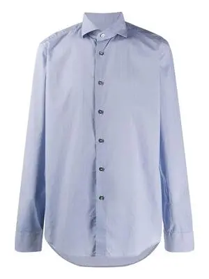 DELL'OGLIO Dotted Pattern Shirt - Blue