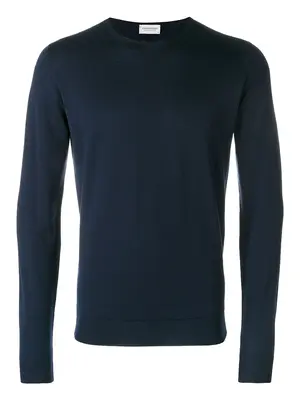 John Smedley Knit Jumper - Blue
