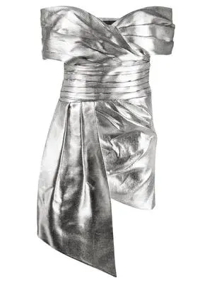 Alexandre Vauthier Off-the-shoulder Mini Dress - Silver