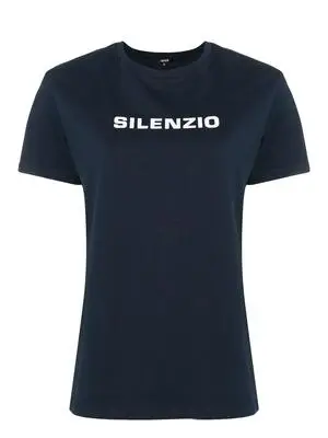 Aspesi Silenzio Print T-shirt - Blue