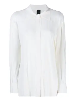 Norma Kamali Concealed Button Shirt - White