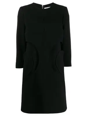 COURREGES Shift Mini Dress - Black