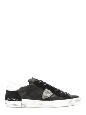 PHILIPPE MODEL Distressed Low-Top Sneakers