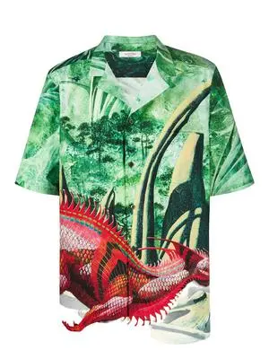 Valentino Garavani Graphic Print Shirt - Green