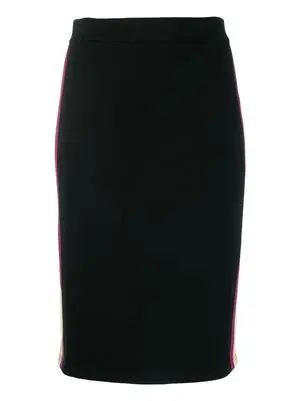 MARANT ETOILE Stripe Panel Pencil Skirt
