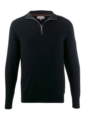 N.peal Carnaby Half-zip Sweater - Black